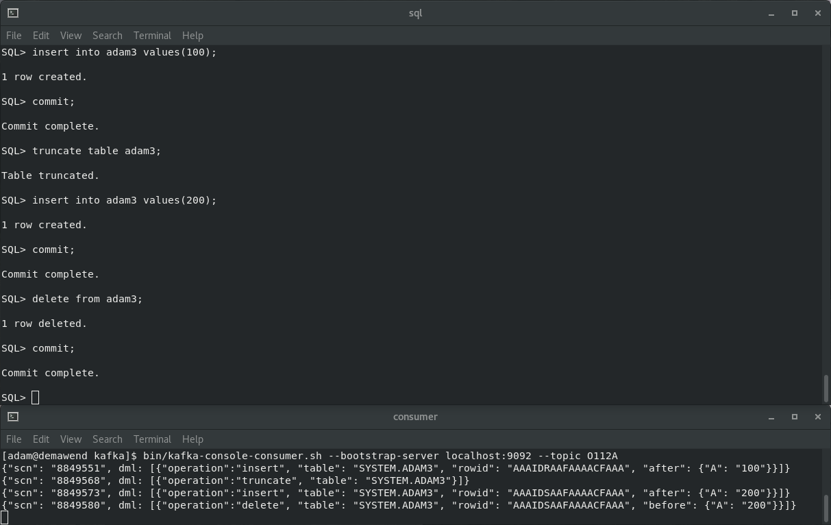 OpenLogReplicator – Delete row piece (OP 11.3) and Truncate table (OP 24.1) – Bersler